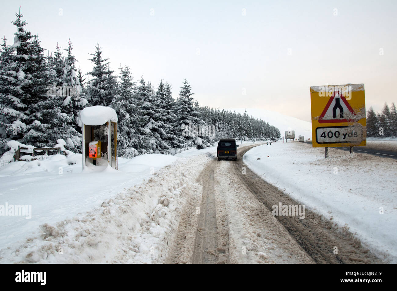 A lay by on the A9 road, near the Slochd summit, Invernesshire ...