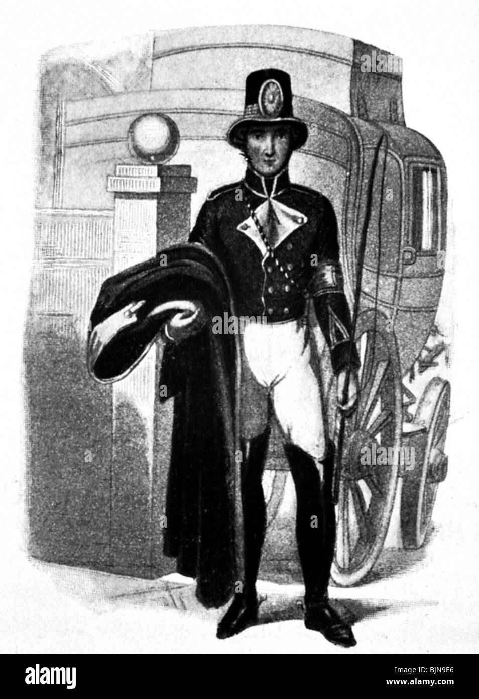 mail / post, postman, postillion of the postal service of the Princely ...