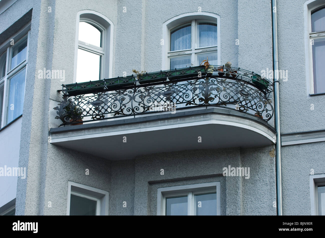 Balcony outside a hotel in Berlin Germany Europe Stock Photo - Alamy