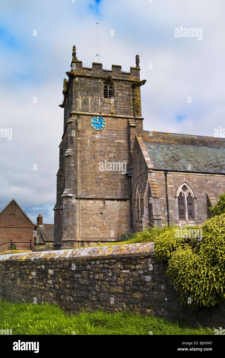 views of corfe castle vllage from the purbeck way long distance ...