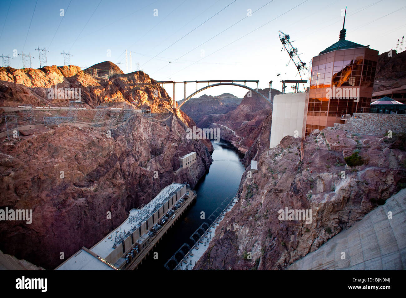 Hoover Dam, once known as Boulder Dam, is a concrete arch-gravity dam ...