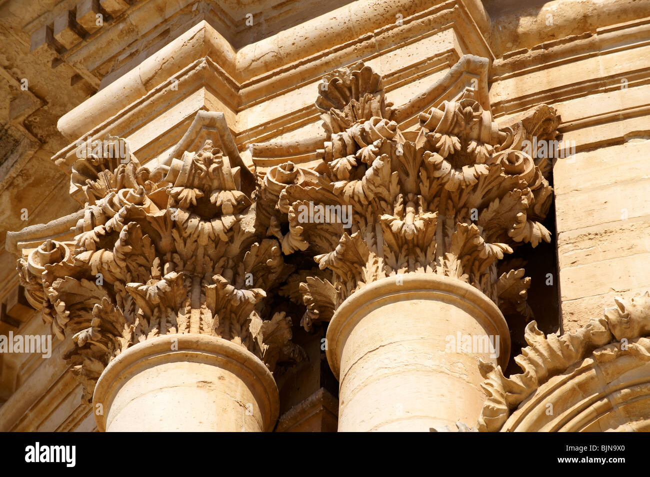Ionic Column capitals of the Baroque Church of St George designed by ...