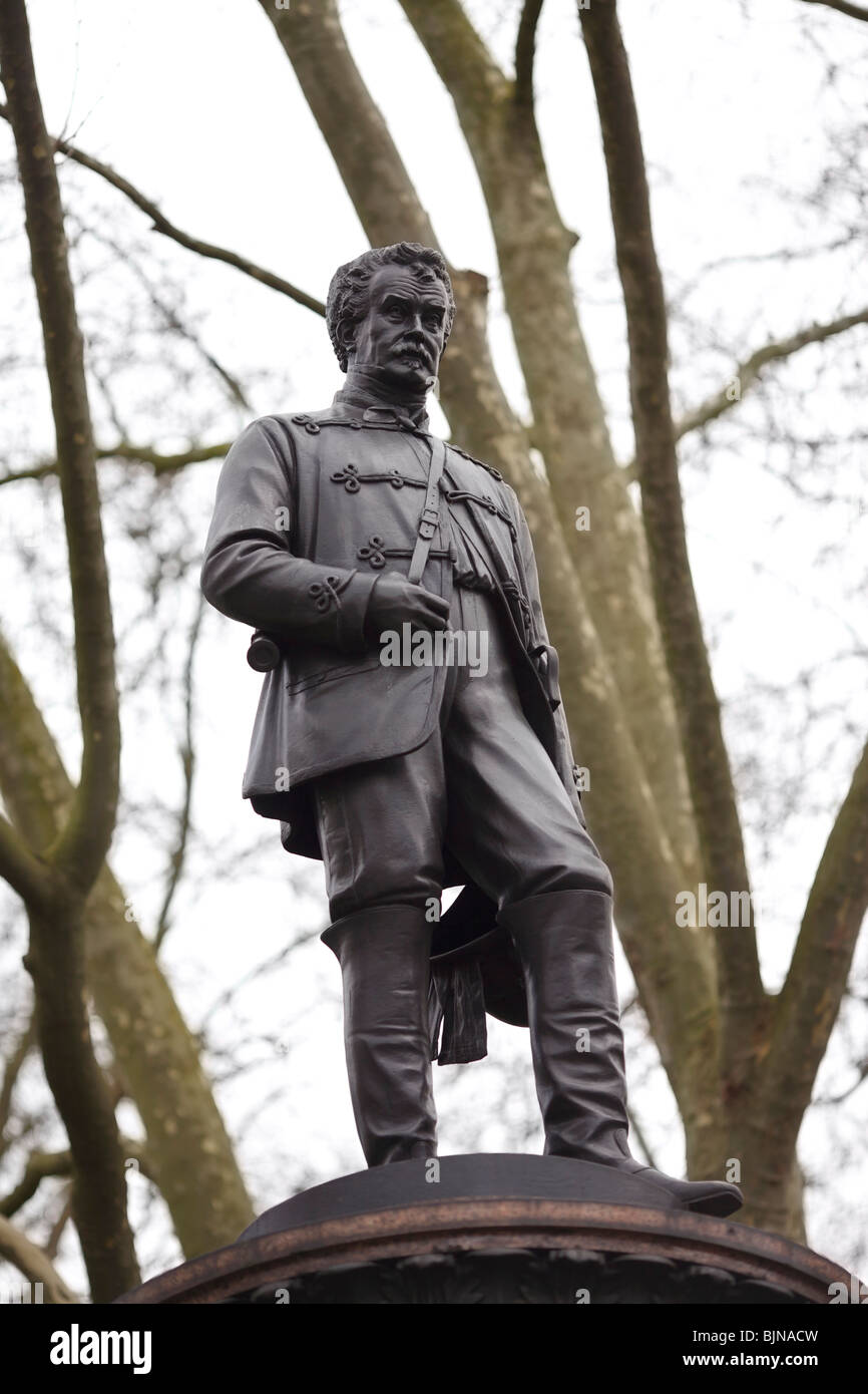 Bronze statue of Sir Colin Campbell Baron Clyde knowns as the Saviour ...