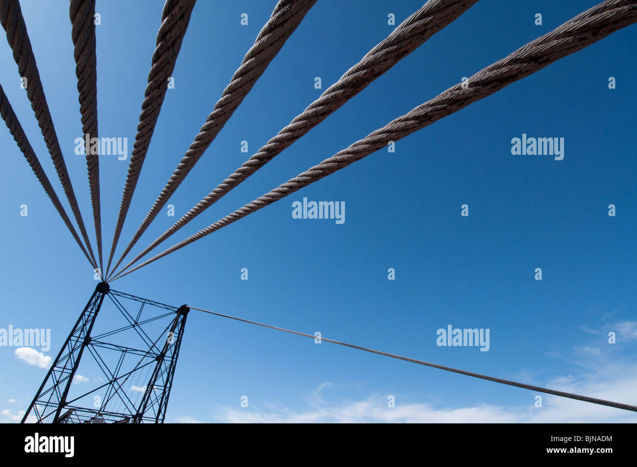 Wire rope suspension bridge hi-res stock photography and images - Alamy