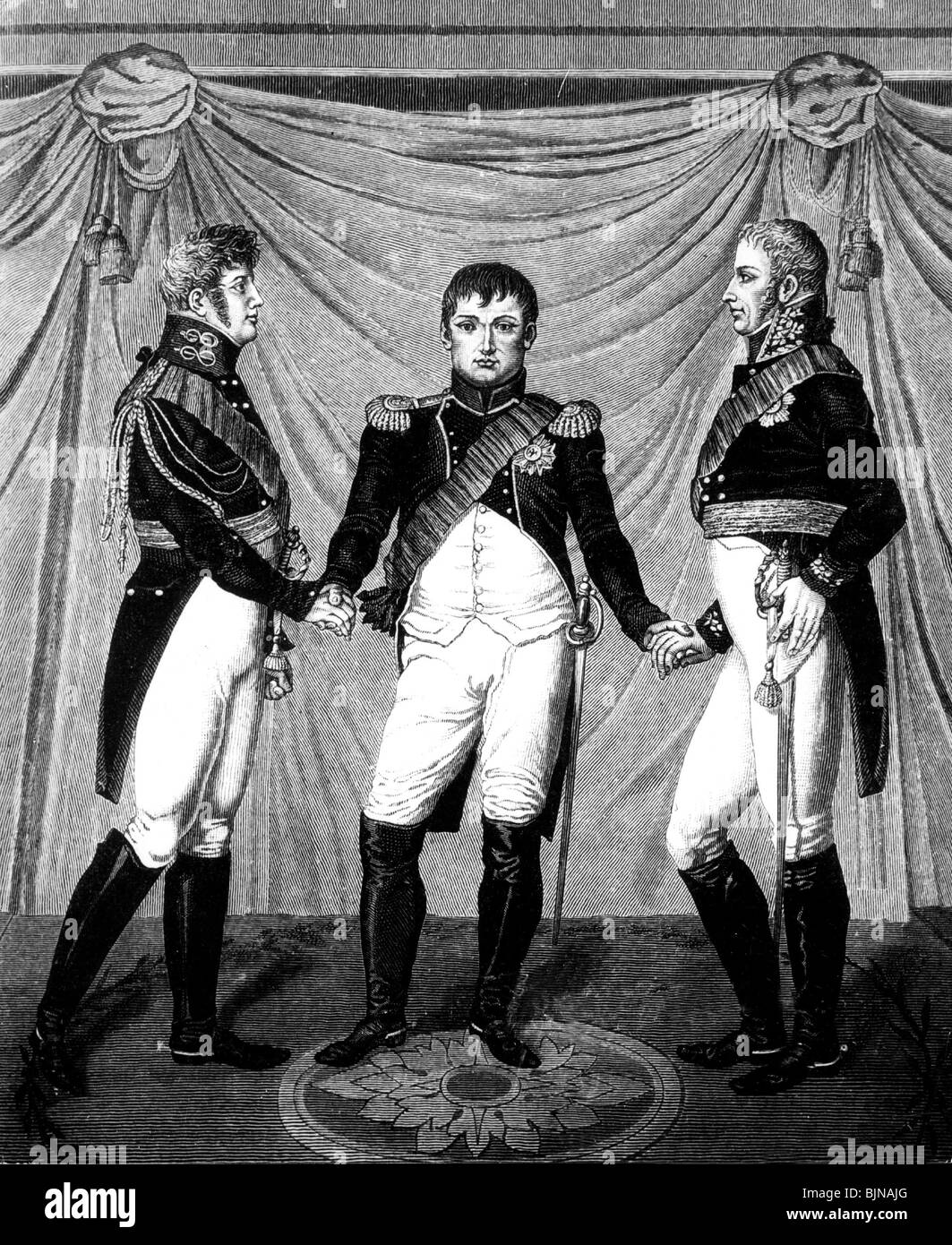 events, 1807, Treaties of Tilsit, summer 1807, Tsar Alexander I of ...