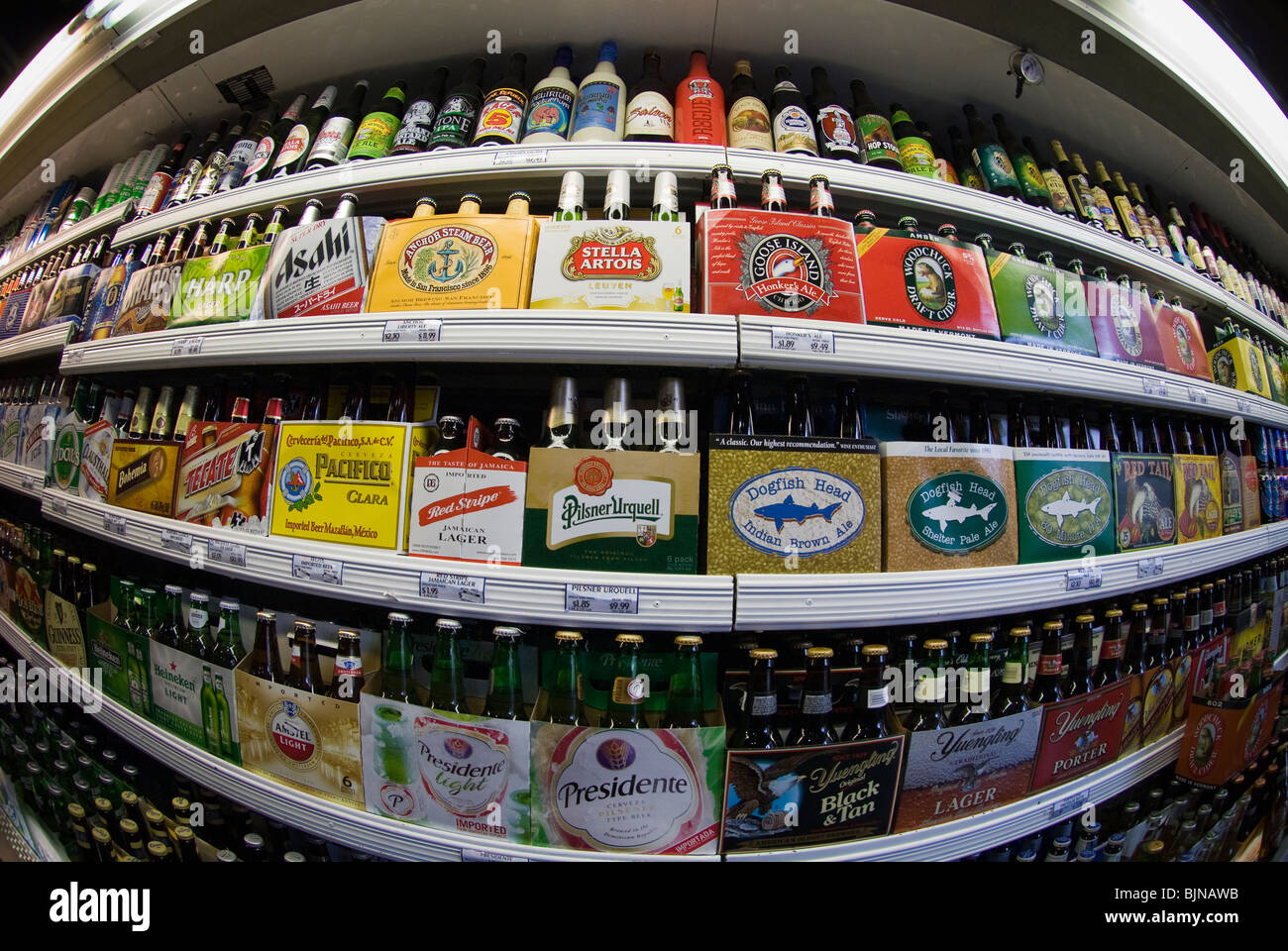 A supermarket beer department seen on Friday, March 26, 2010 ...