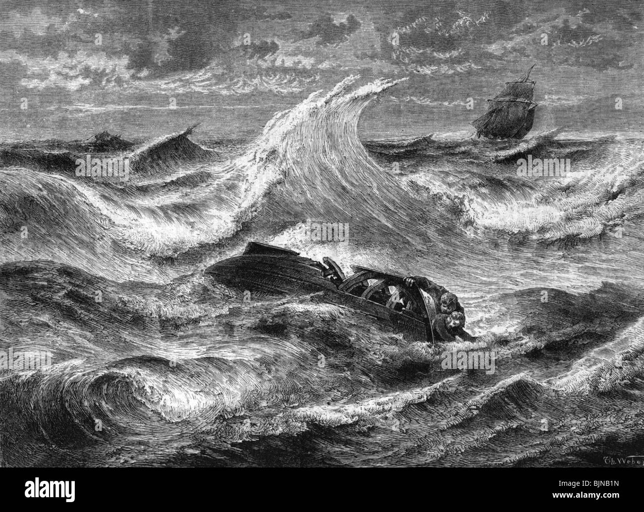 transport / transportation, navigation, shipwreck, shipwrecked sailors ...