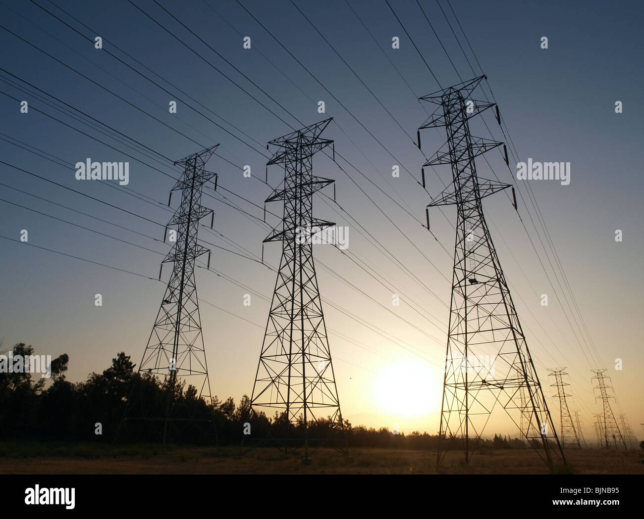 Power towers hi-res stock photography and images - Alamy