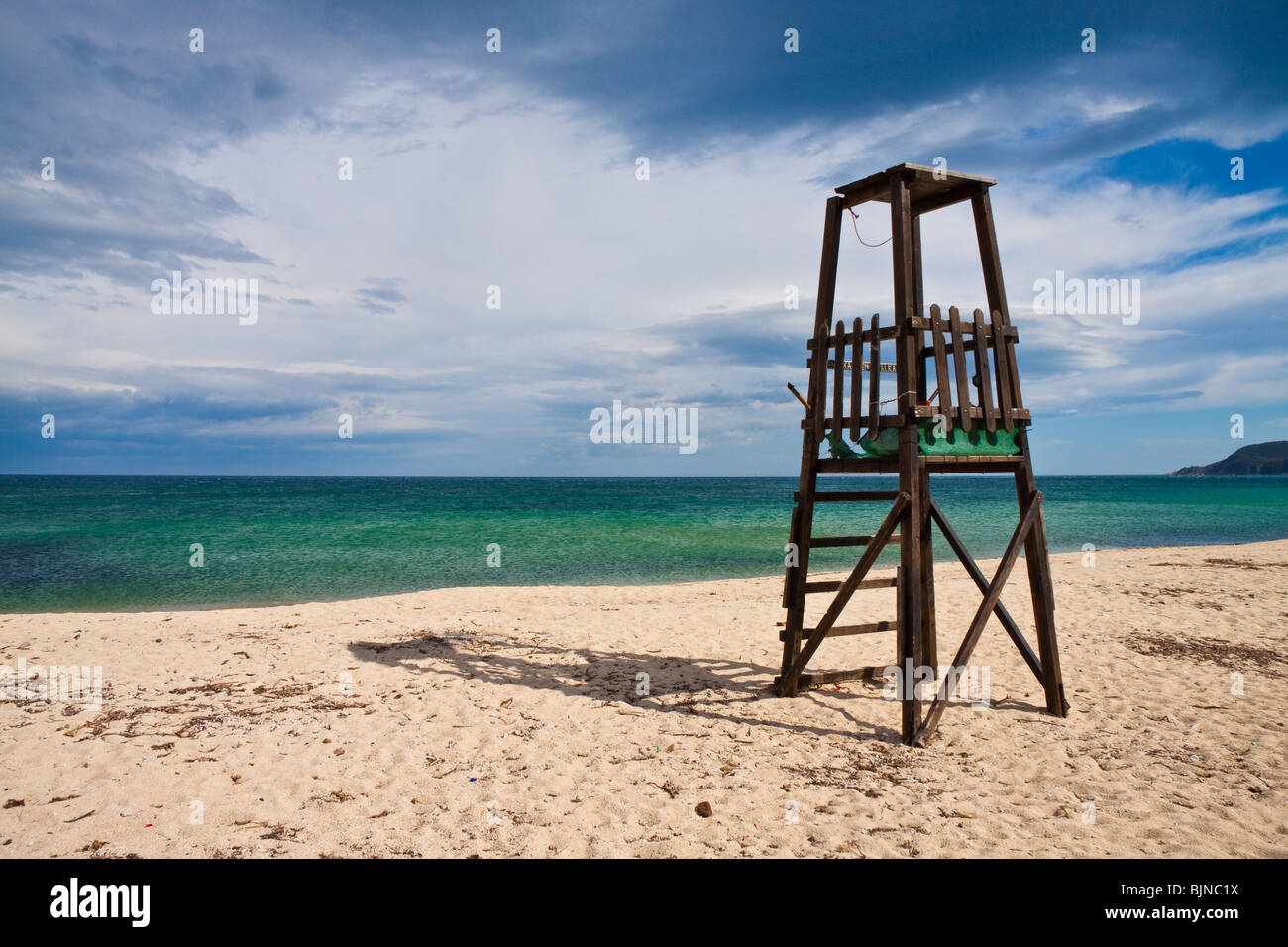 Empty watchtower beach hi-res stock photography and images - Alamy