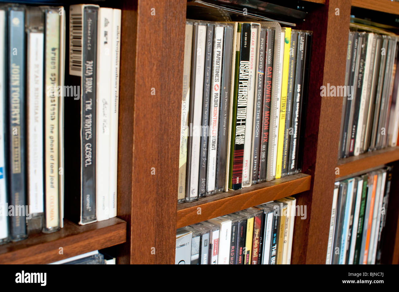 CD library, CD shelf Stock Photo - Alamy