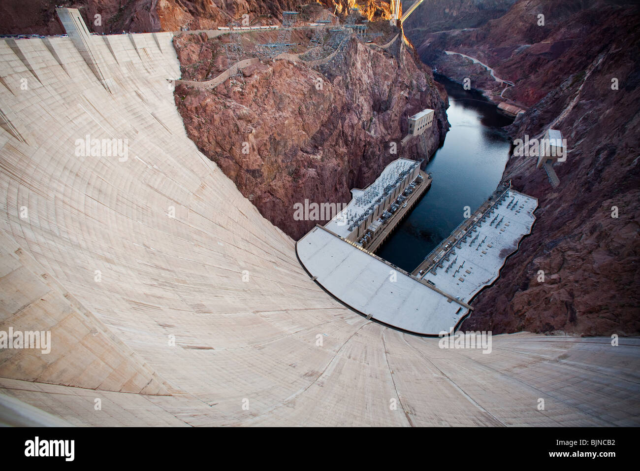 Hoover Dam, once known as Boulder Dam, is a concrete arch-gravity dam ...