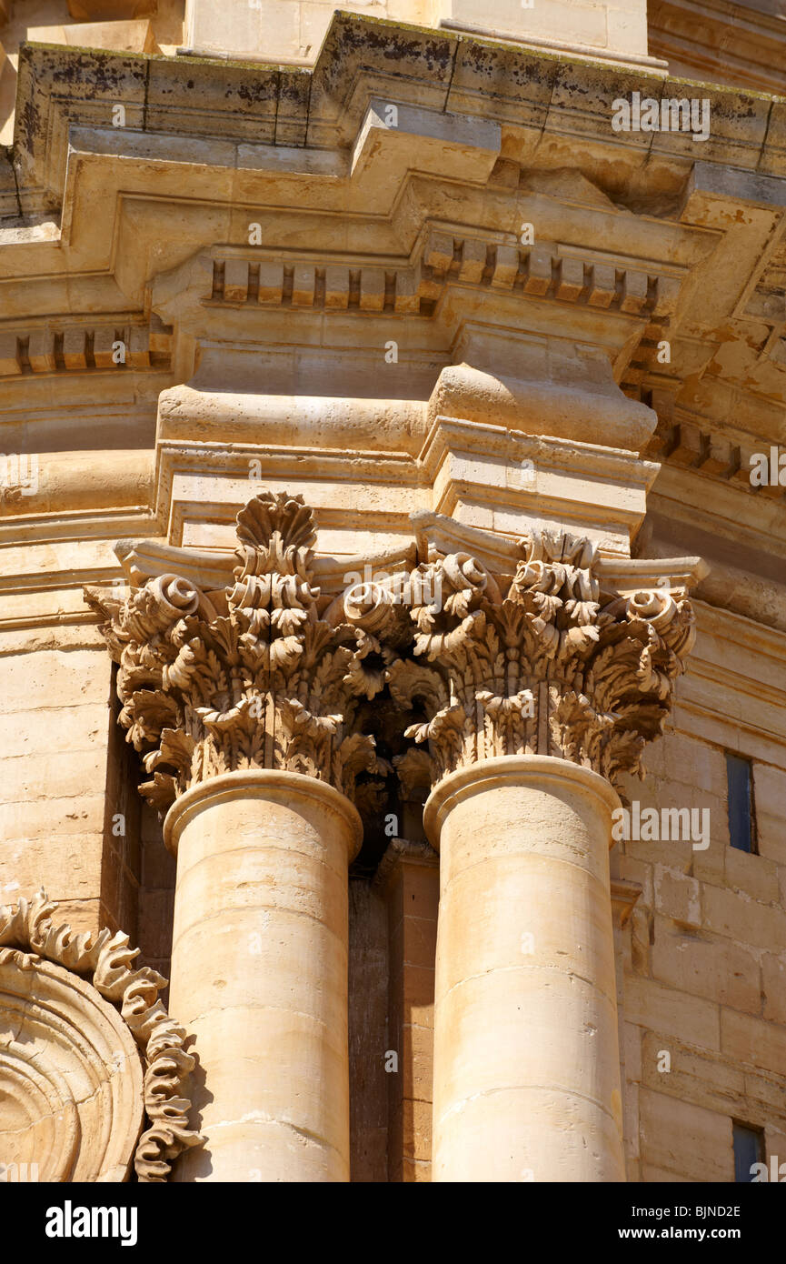 Ionic Column capitals of the Baroque Church of St George designed by ...