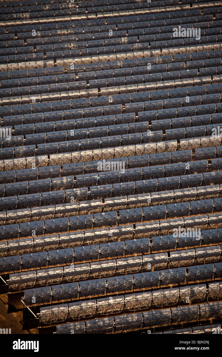 Aerial view of Nevada Solar One generating station, the largest ...