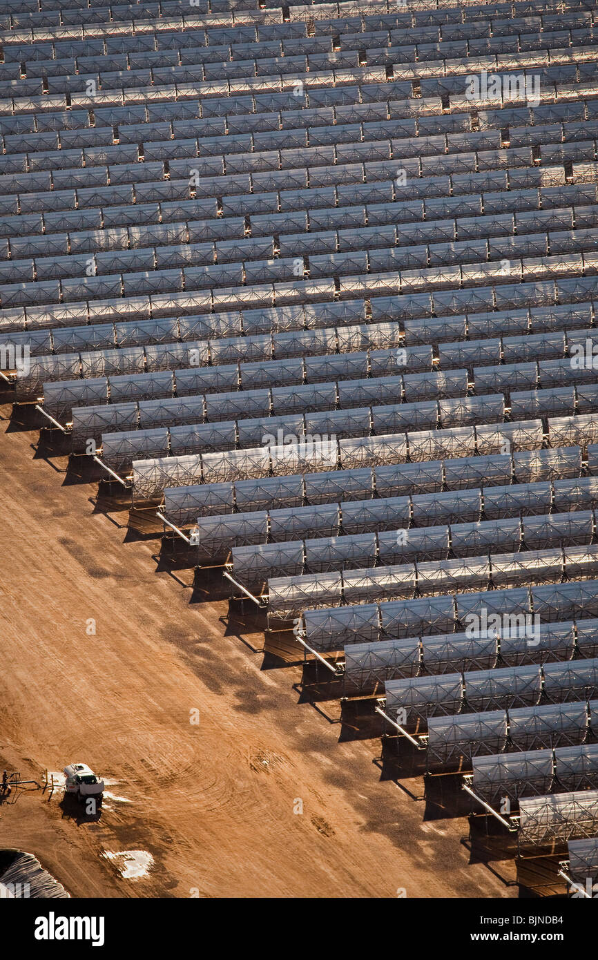 Aerial view of Nevada Solar One generating station, the largest ...