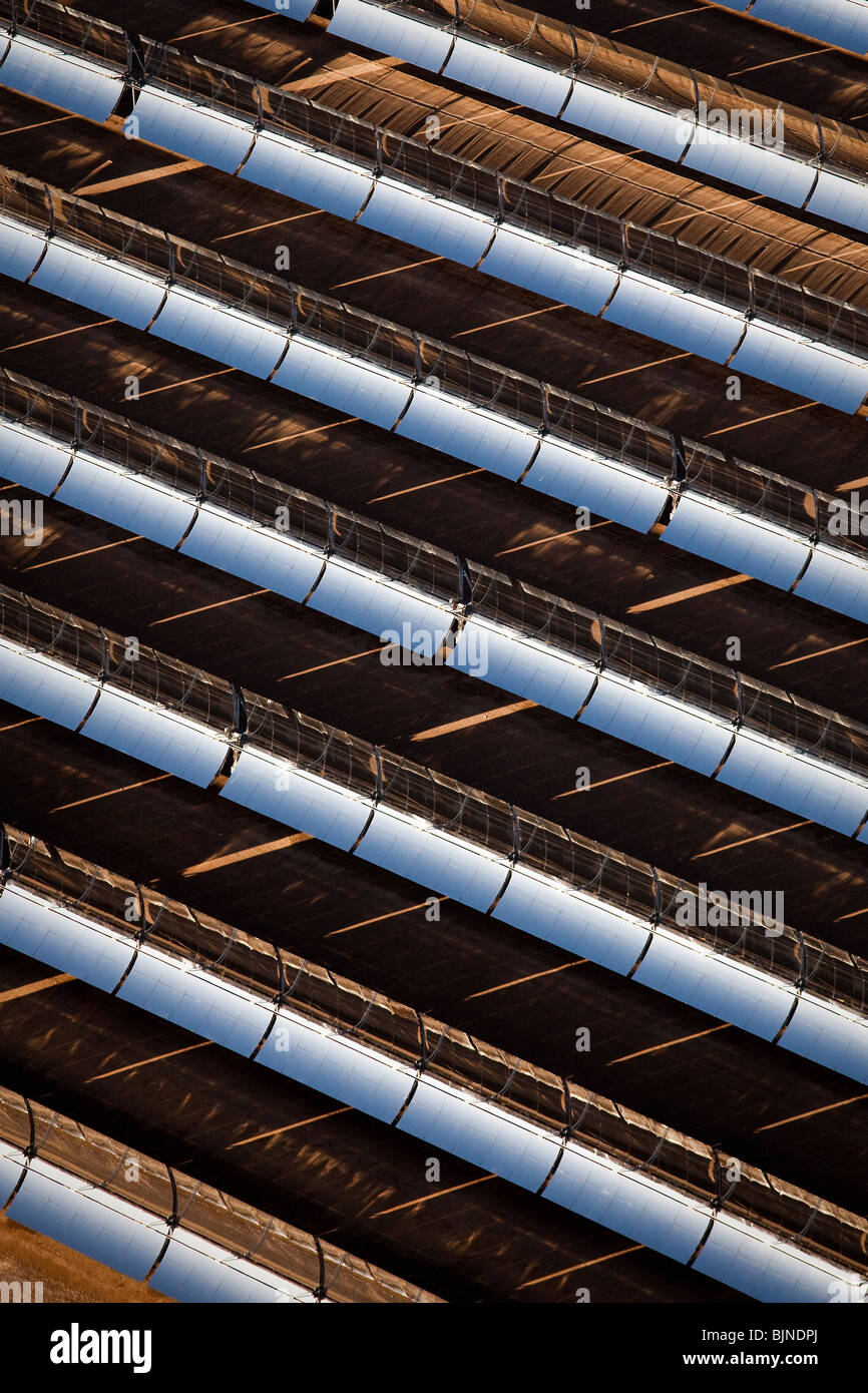 Aerial view of Nevada Solar One generating station, the largest ...