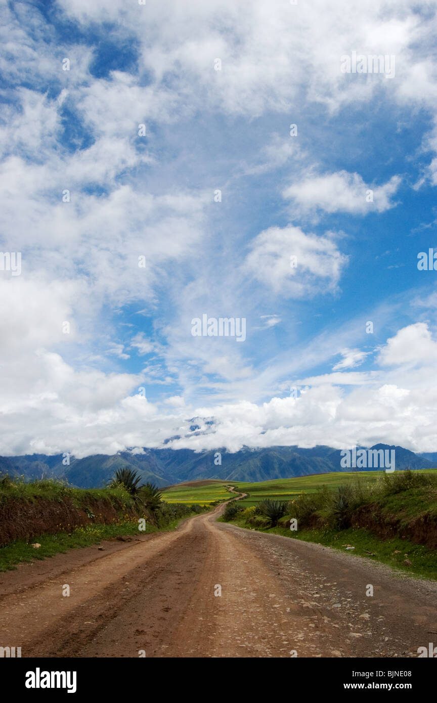 Dirt track leading to andes hi-res stock photography and images - Alamy