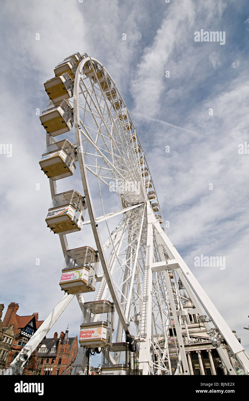 the nottingham wheel in market square nottingham Stock Photo - Alamy
