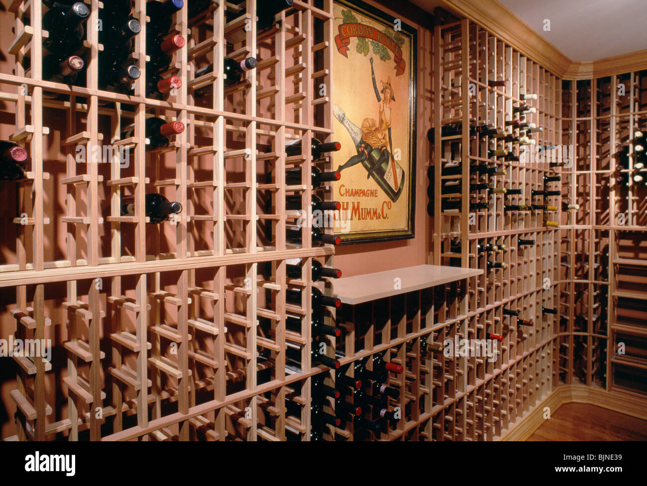 Residential Wine Cellar Stock Photo - Alamy