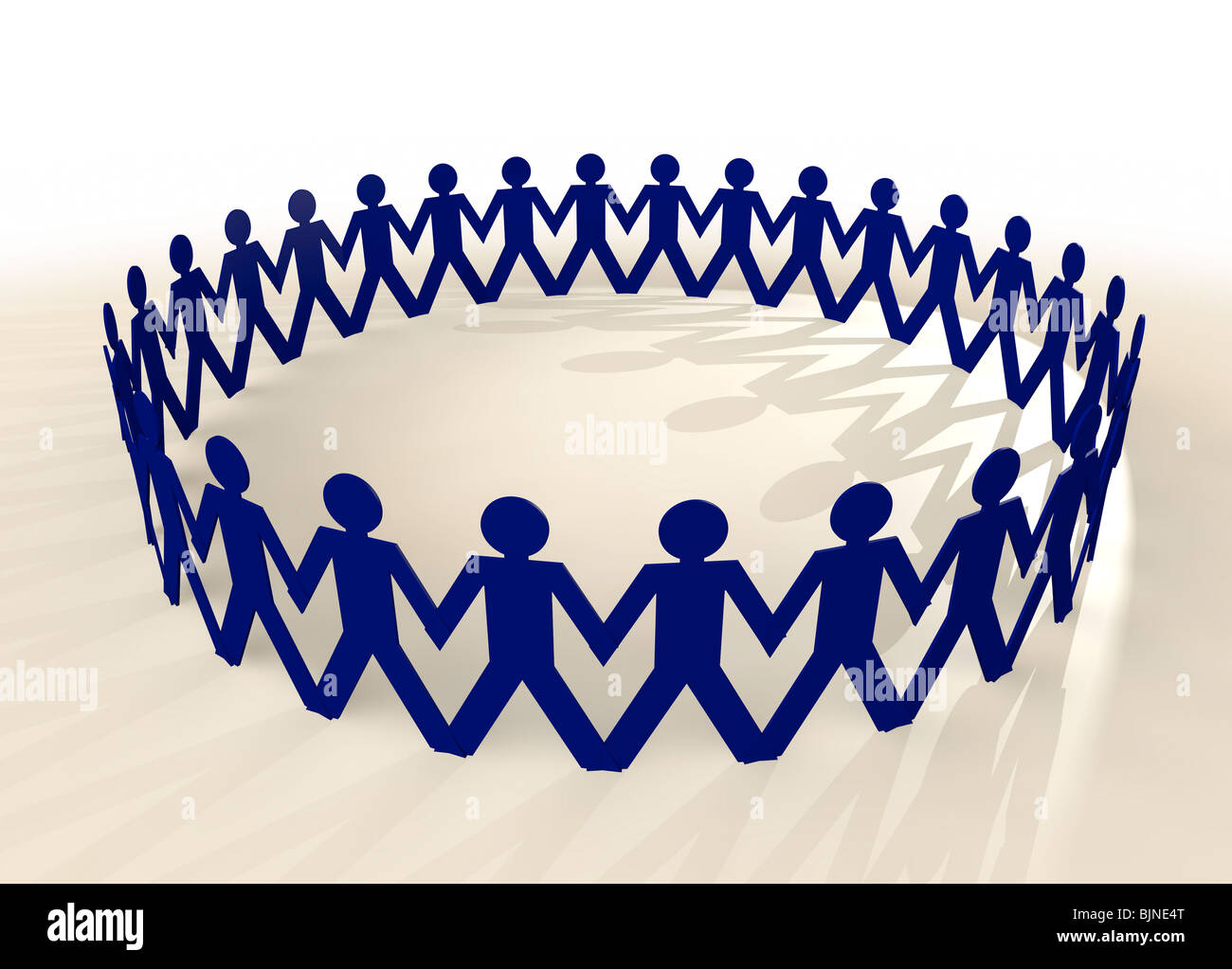 people in union holding hands in a circle with shadow Stock Photo - Alamy
