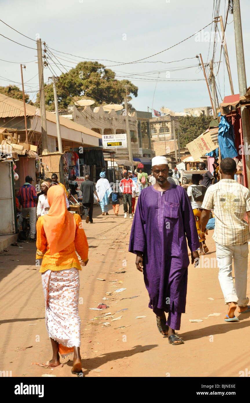 Street life in Serrekunda The Gambia Stock Photo - Alamy