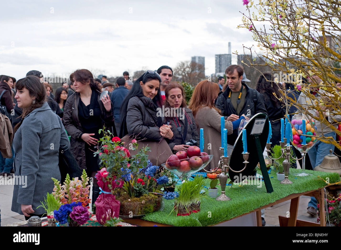 iranian new year celebrations - nowruz festival Stock Photo - Alamy