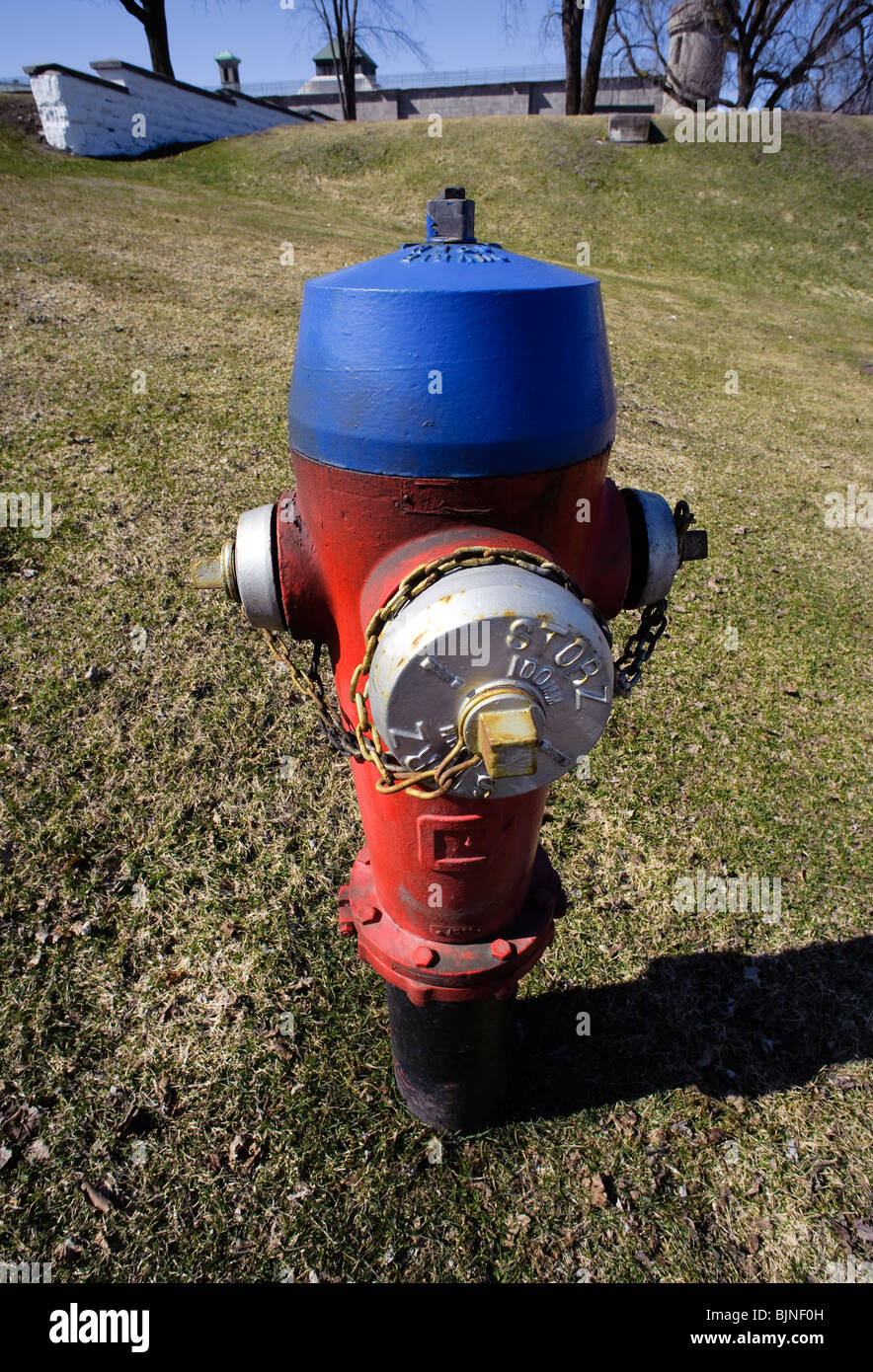 Fire hydrant on a lawn in Laval, Quebec, Canada Stock Photo - Alamy
