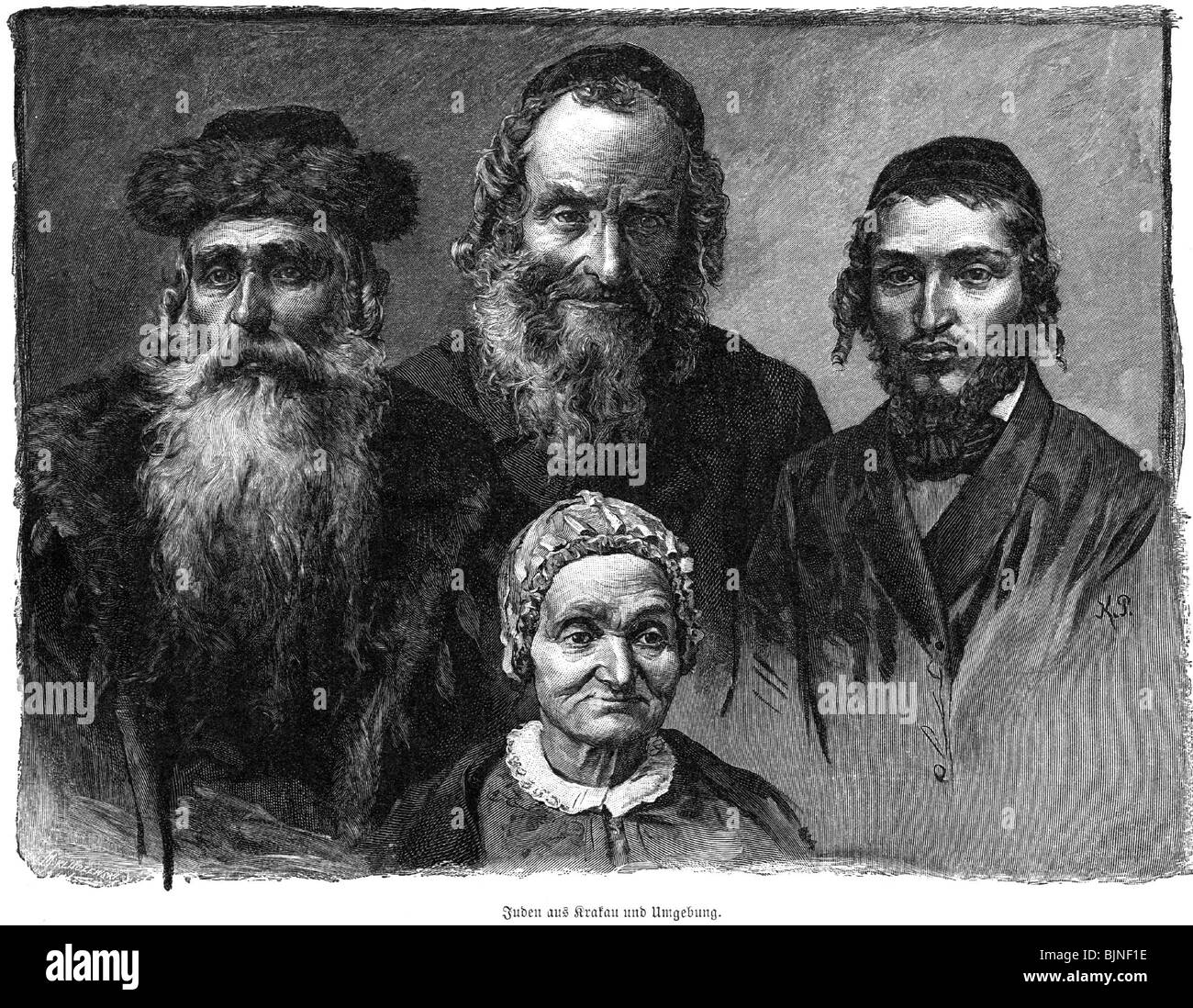 Engraving of polish jew Black and White Stock Photos & Images - Alamy