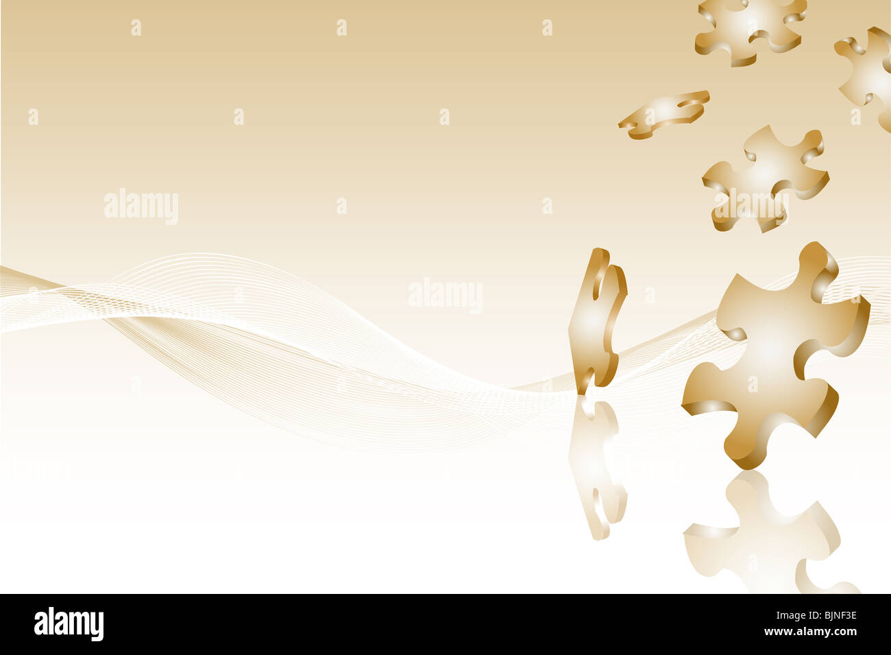 Abstract background of falling puzzle pieces Stock Photo - Alamy