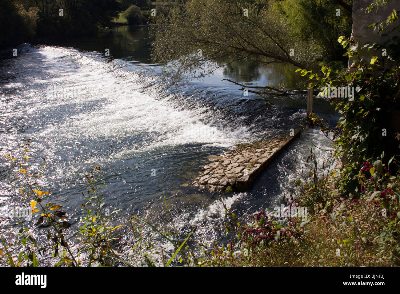 Small river falls in the nature Stock Photo - Alamy