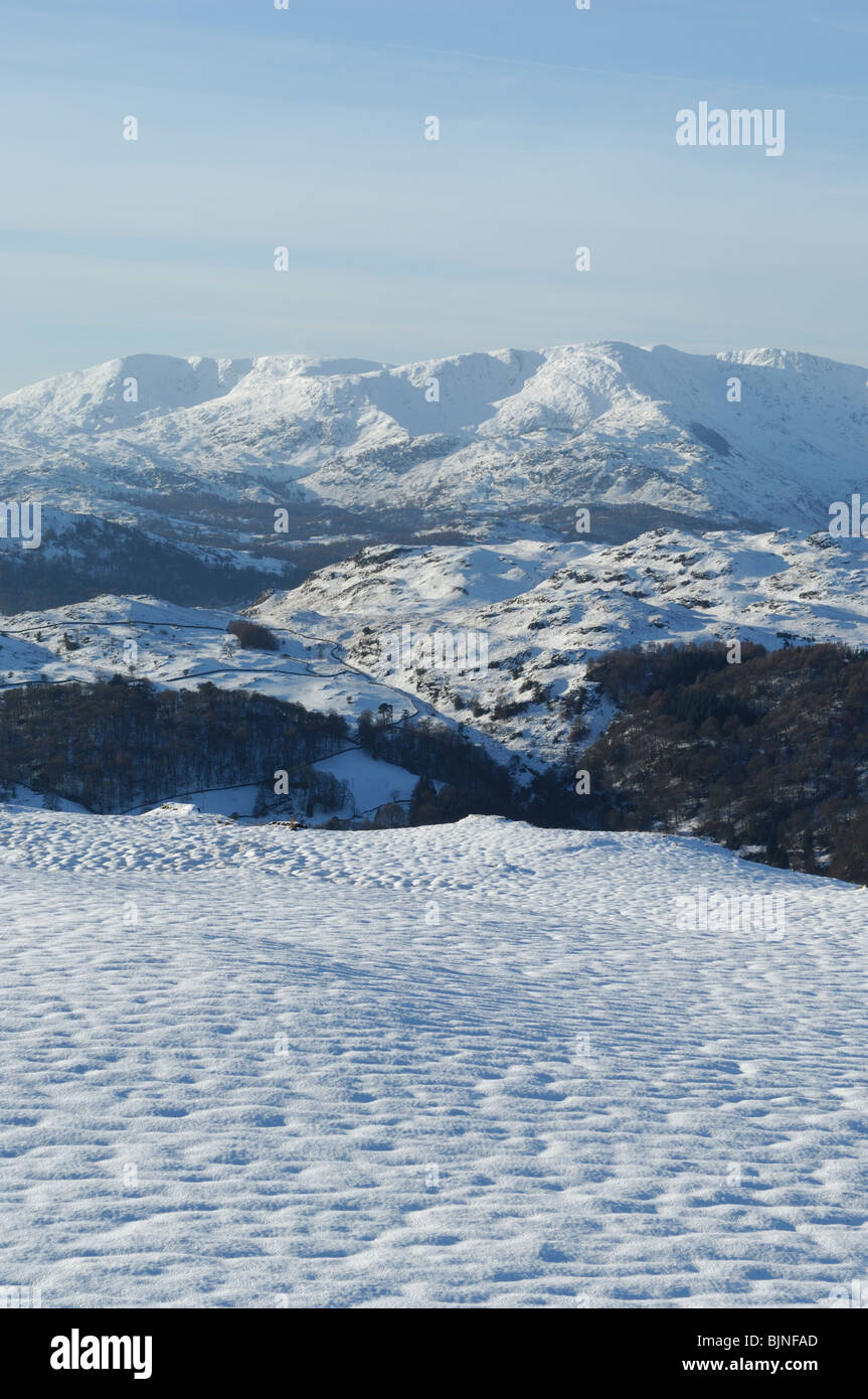 Coniston Fells from Snarker Pike, Lake District Stock Photo - Alamy