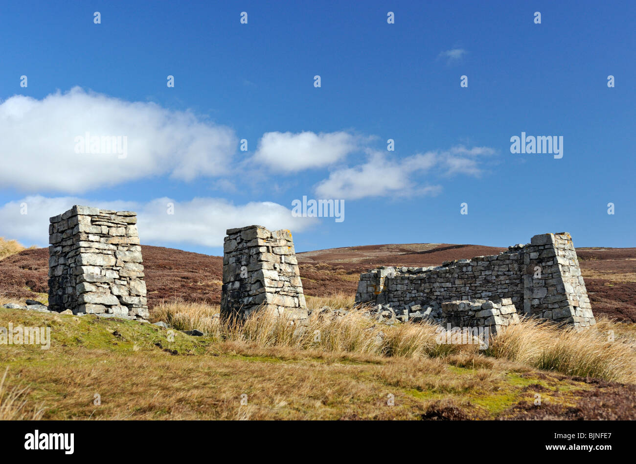 Remains of the Peat Store. Surrender lead smelting mill. Surrender ...
