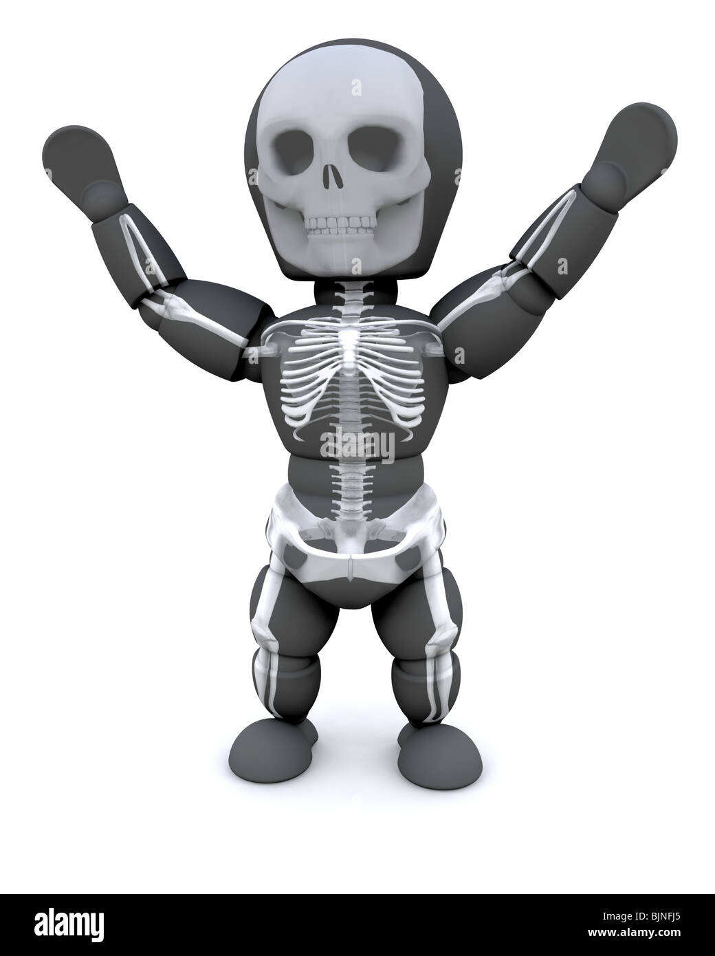 3D render of man in halloween party skeleton outfit Stock Photo - Alamy