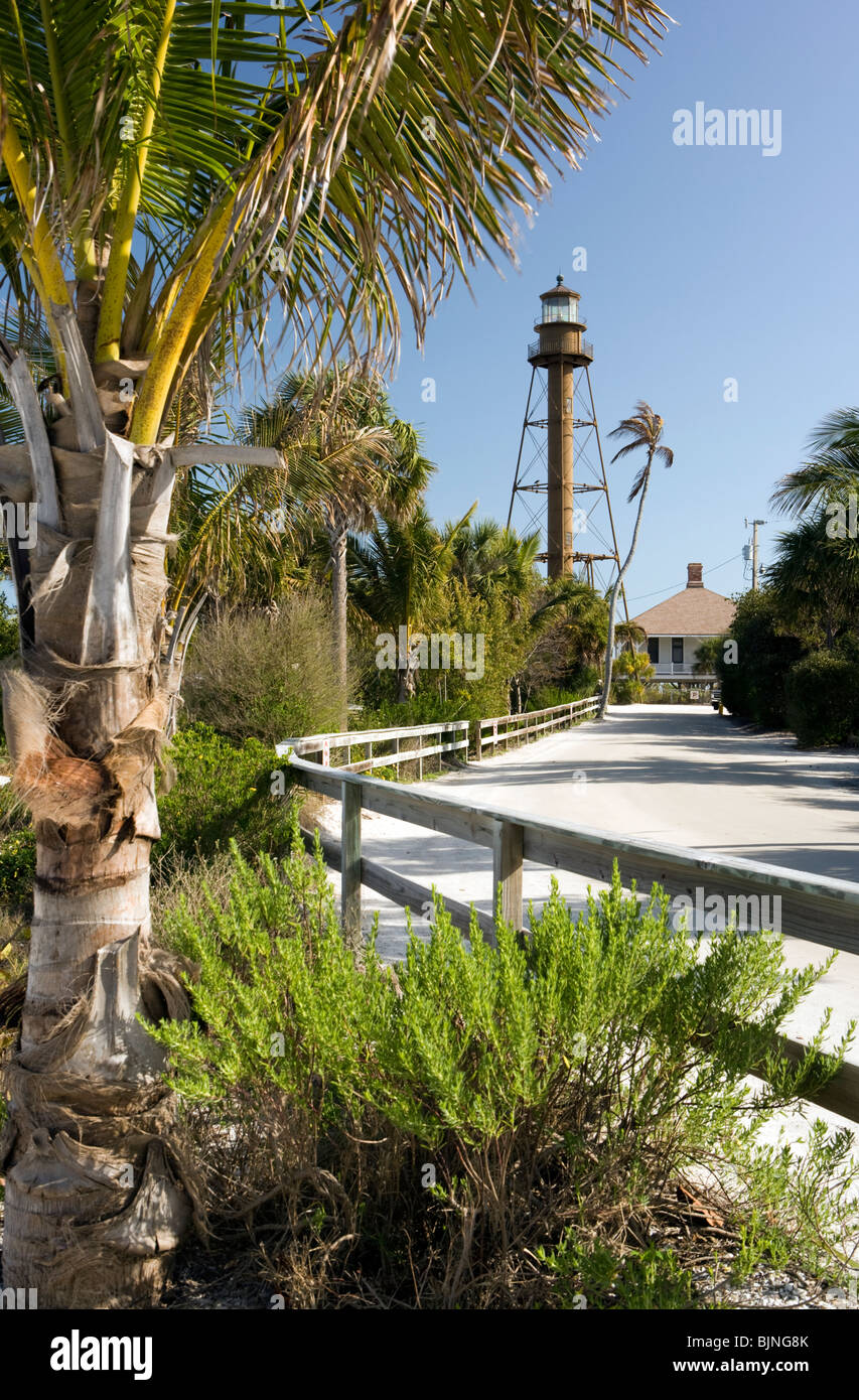 Sanibel Island Lighthouse - Sanibel Island, Florida USA Stock Photo - Alamy
