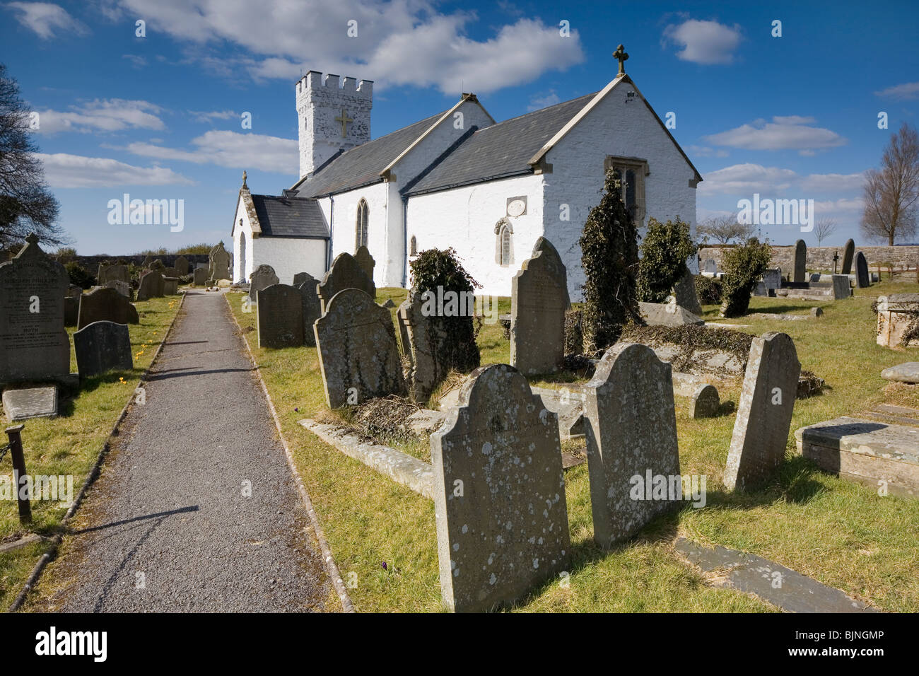 St Mary's Church at Pennard Gower Peninsula South Wales UK Stock Photo ...