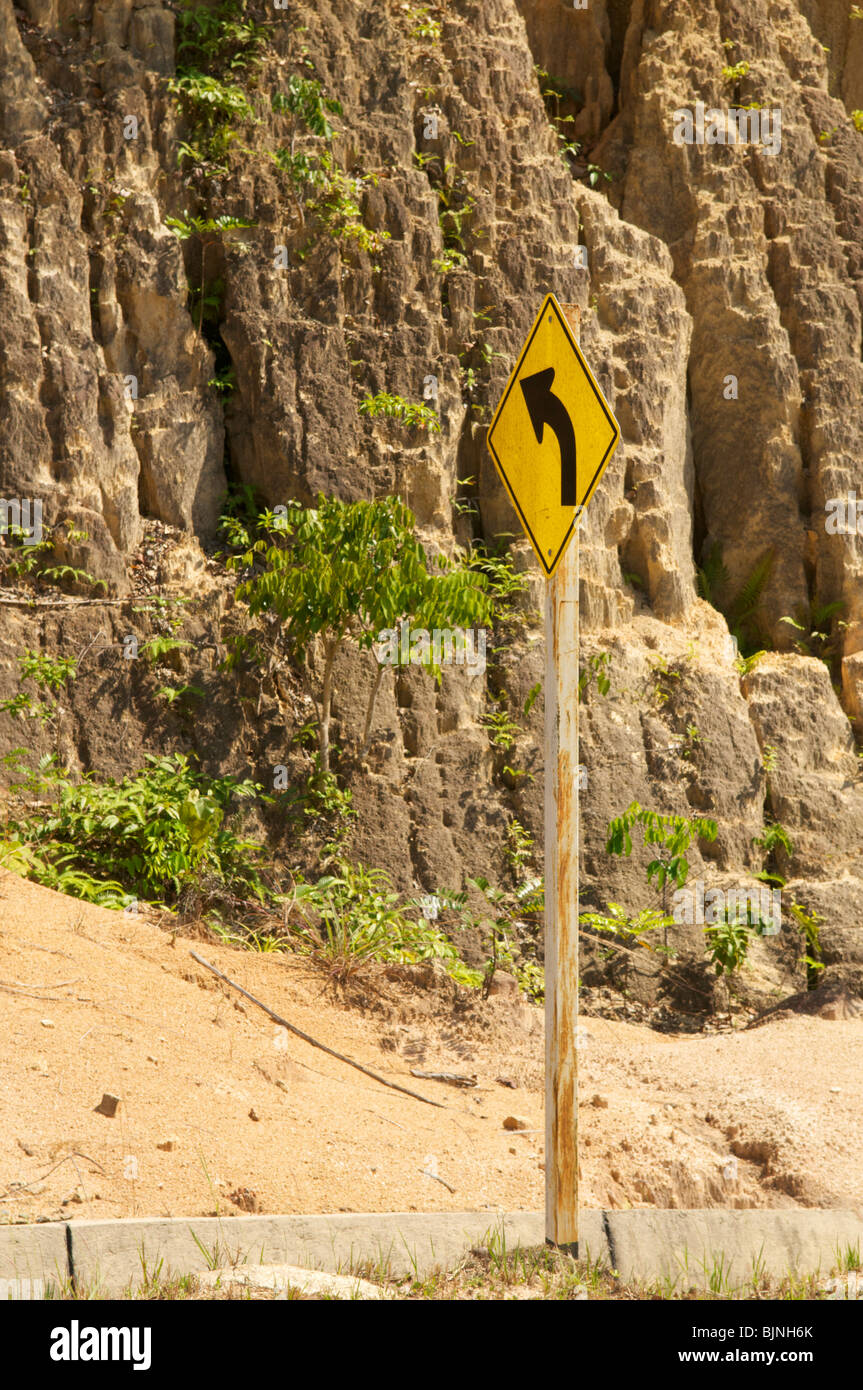 Turn Ahead Road Sign High Resolution Stock Photography and Images - Alamy