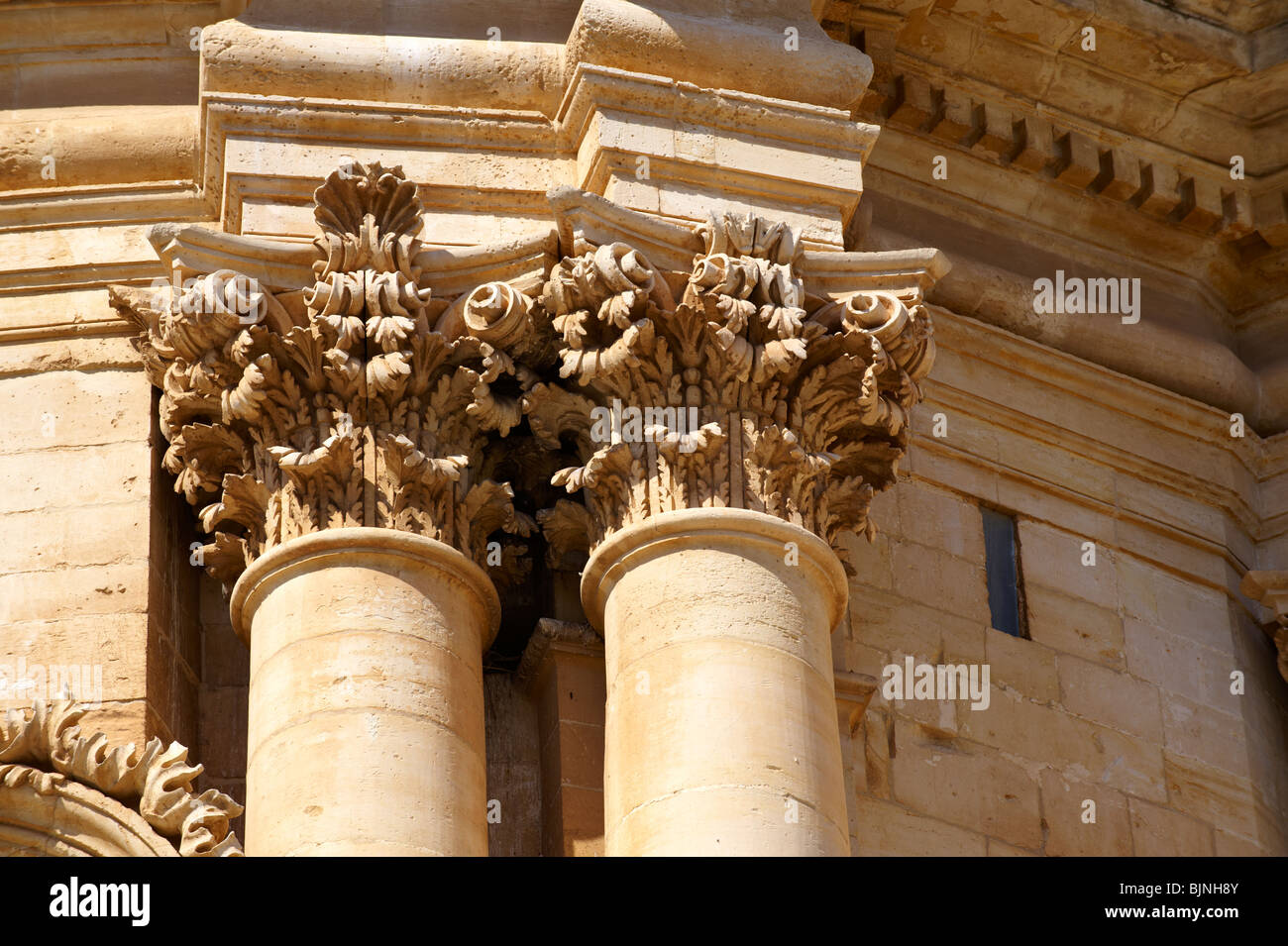 Ionic Column capitals of the Baroque Church of St George designed by ...