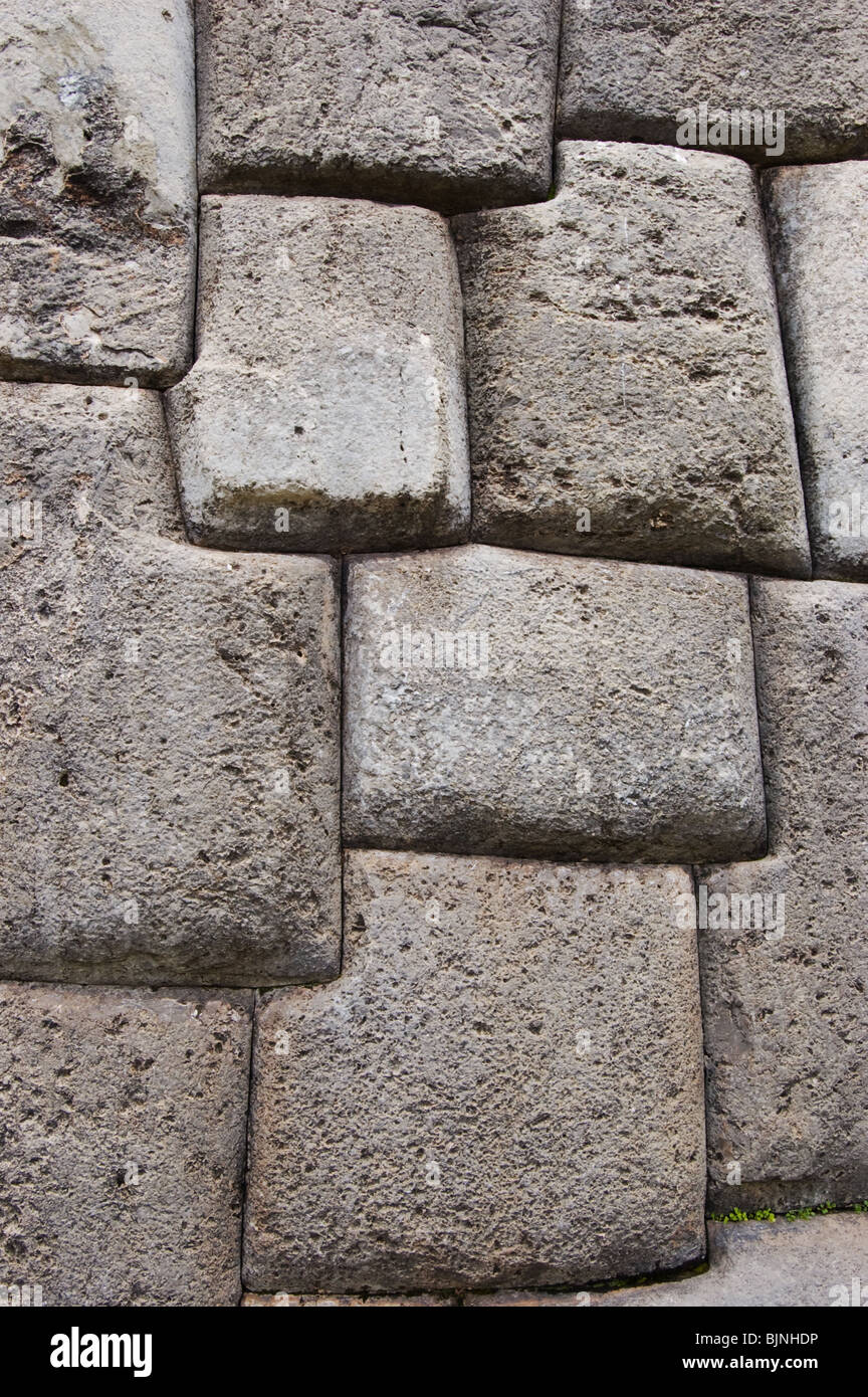 inca stonework sacsayhuaman Stock Photo - Alamy