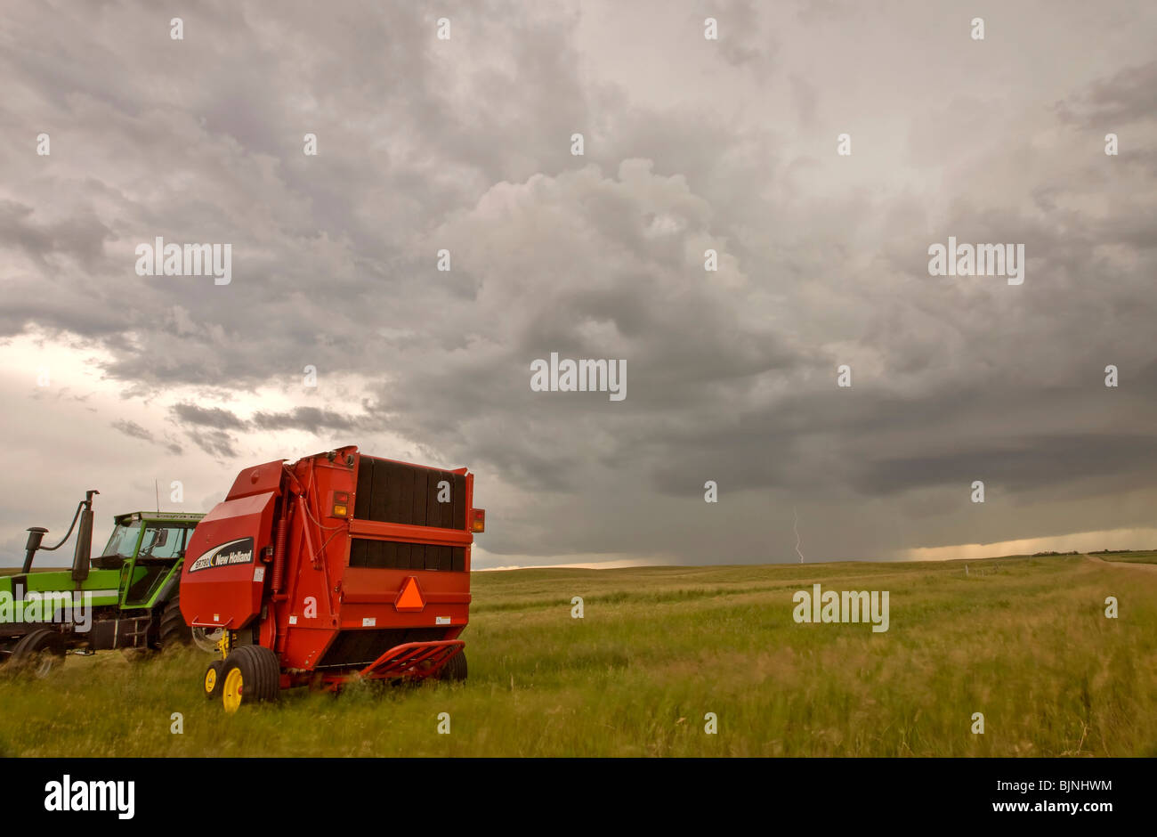 Cloudy Saskatchewan day Stock Photo - Alamy