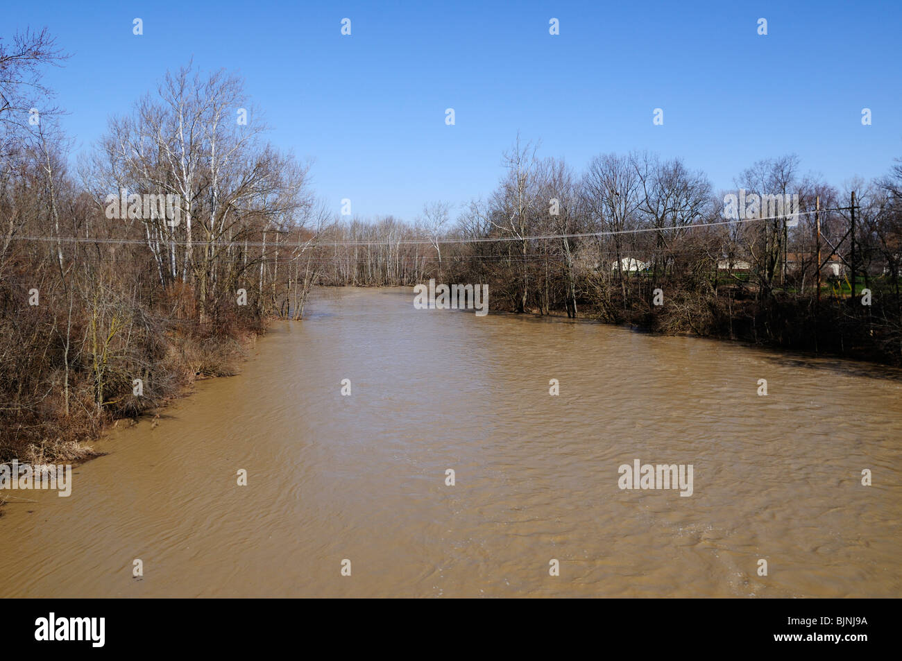 Wabash river in Huntington indiana Stock Photo - Alamy
