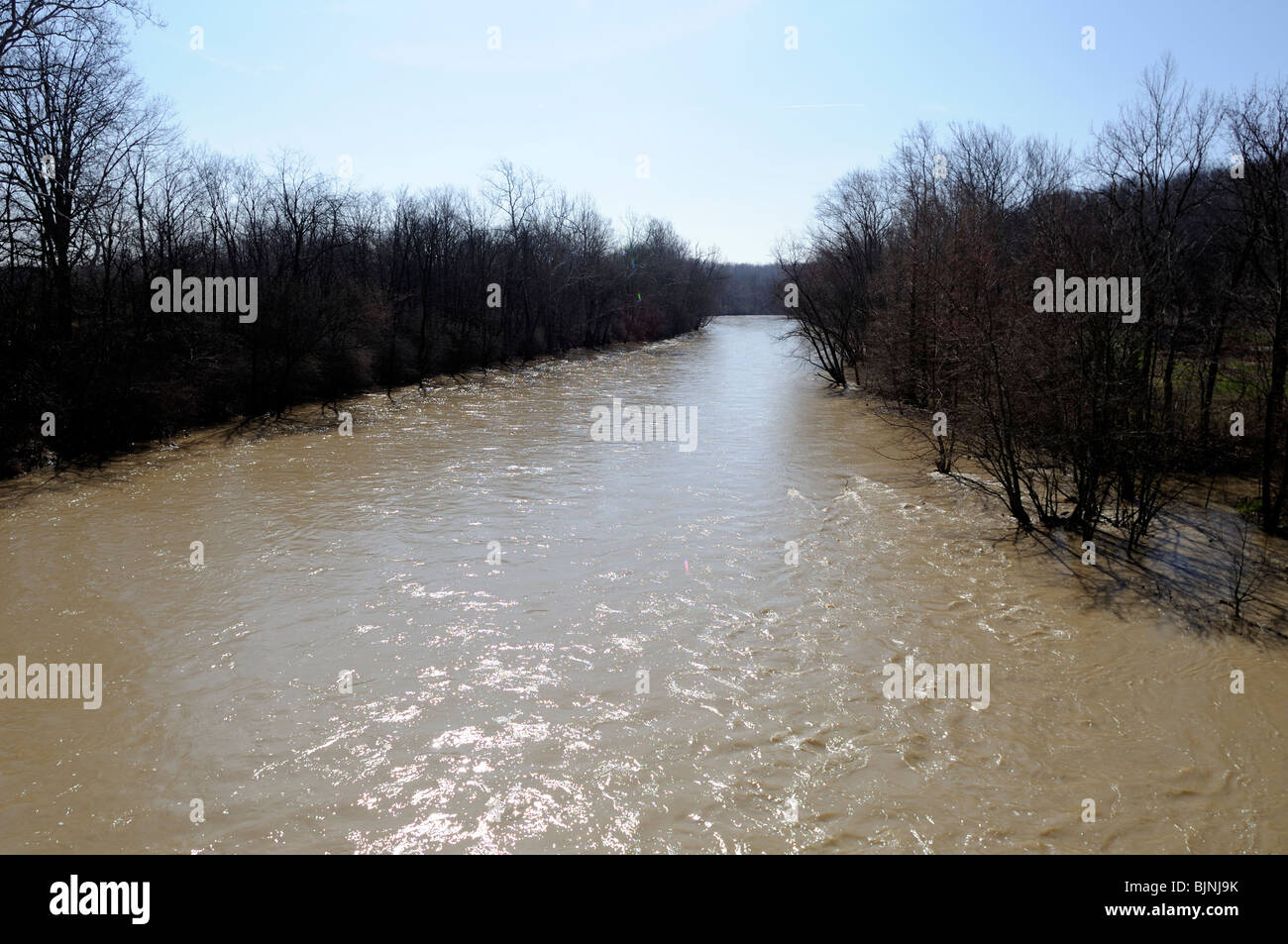 Wabash river in Huntington indiana Stock Photo - Alamy