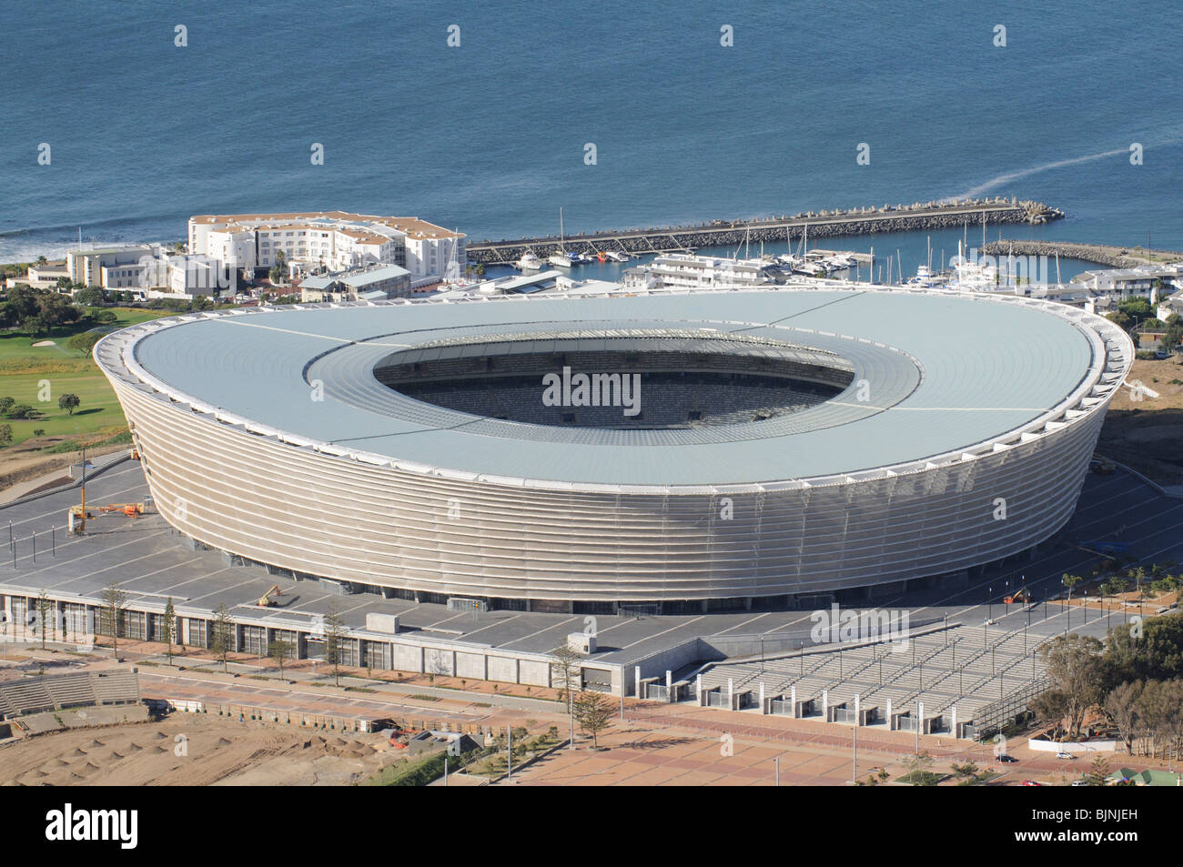 The new 2010 Green Point Stadium in Cape Town South Africa Stock Photo ...