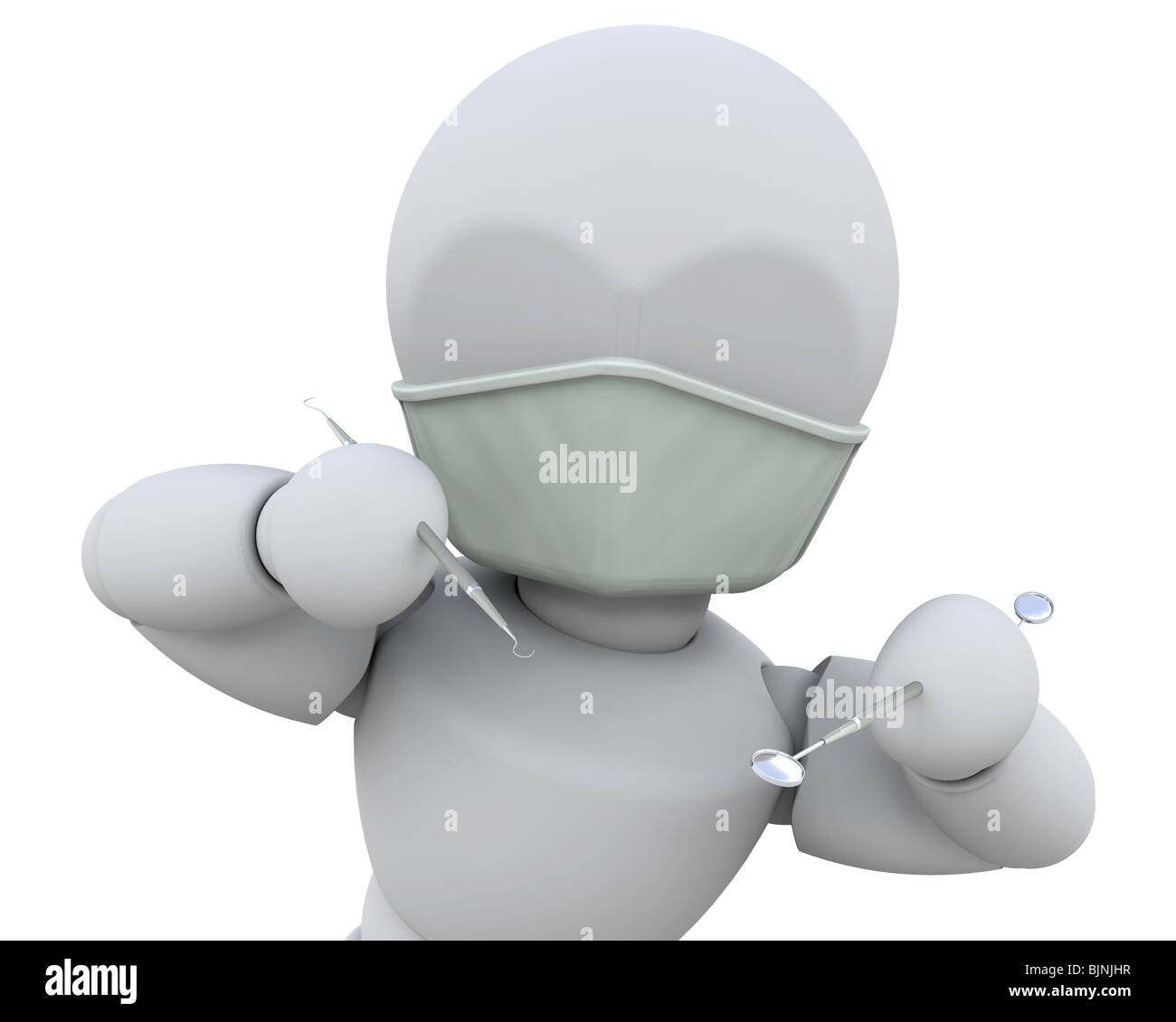 3d render dental instruments hi-res stock photography and images - Alamy