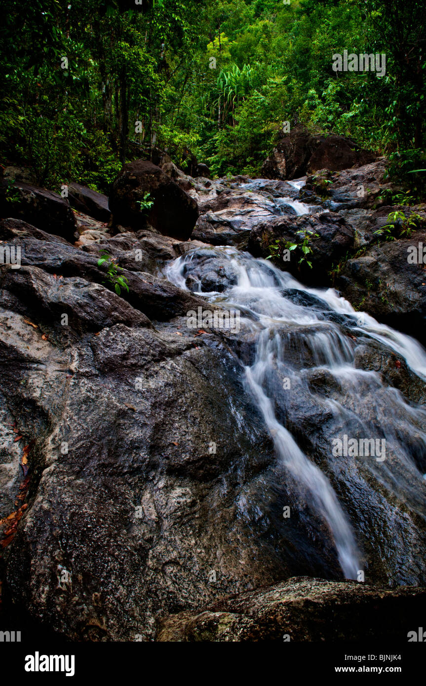 Waterfall Koh Phangan Thailand Stock Photo - Alamy