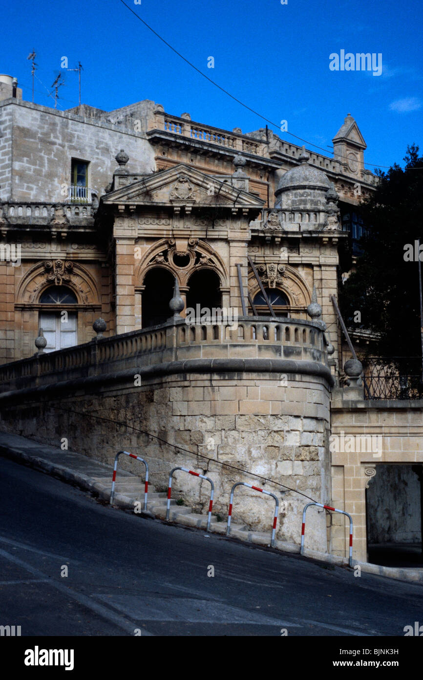 Classicist architecture in Mdina, Malta Stock Photo - Alamy