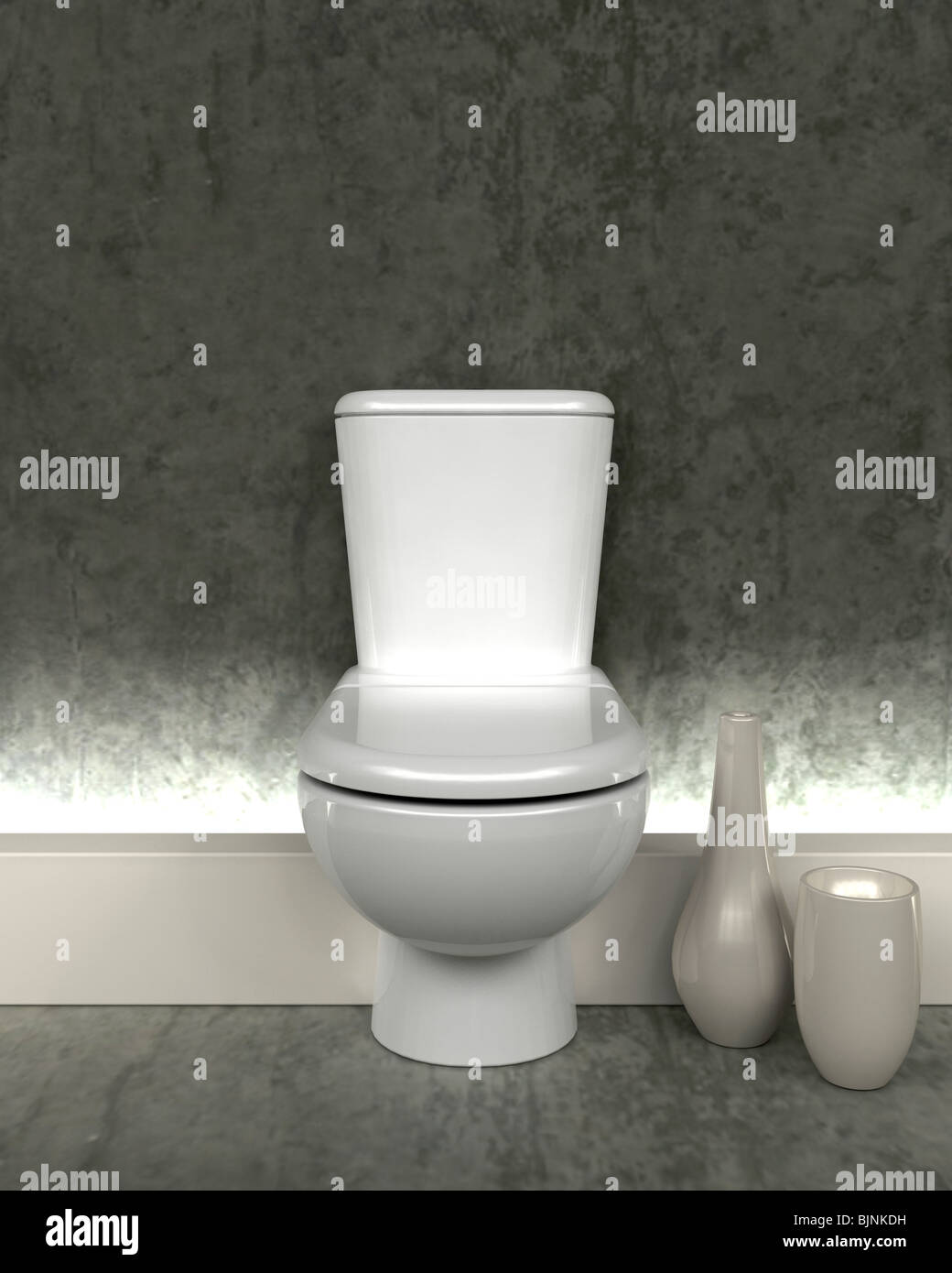 3d render of a contemporary toilet Stock Photo - Alamy