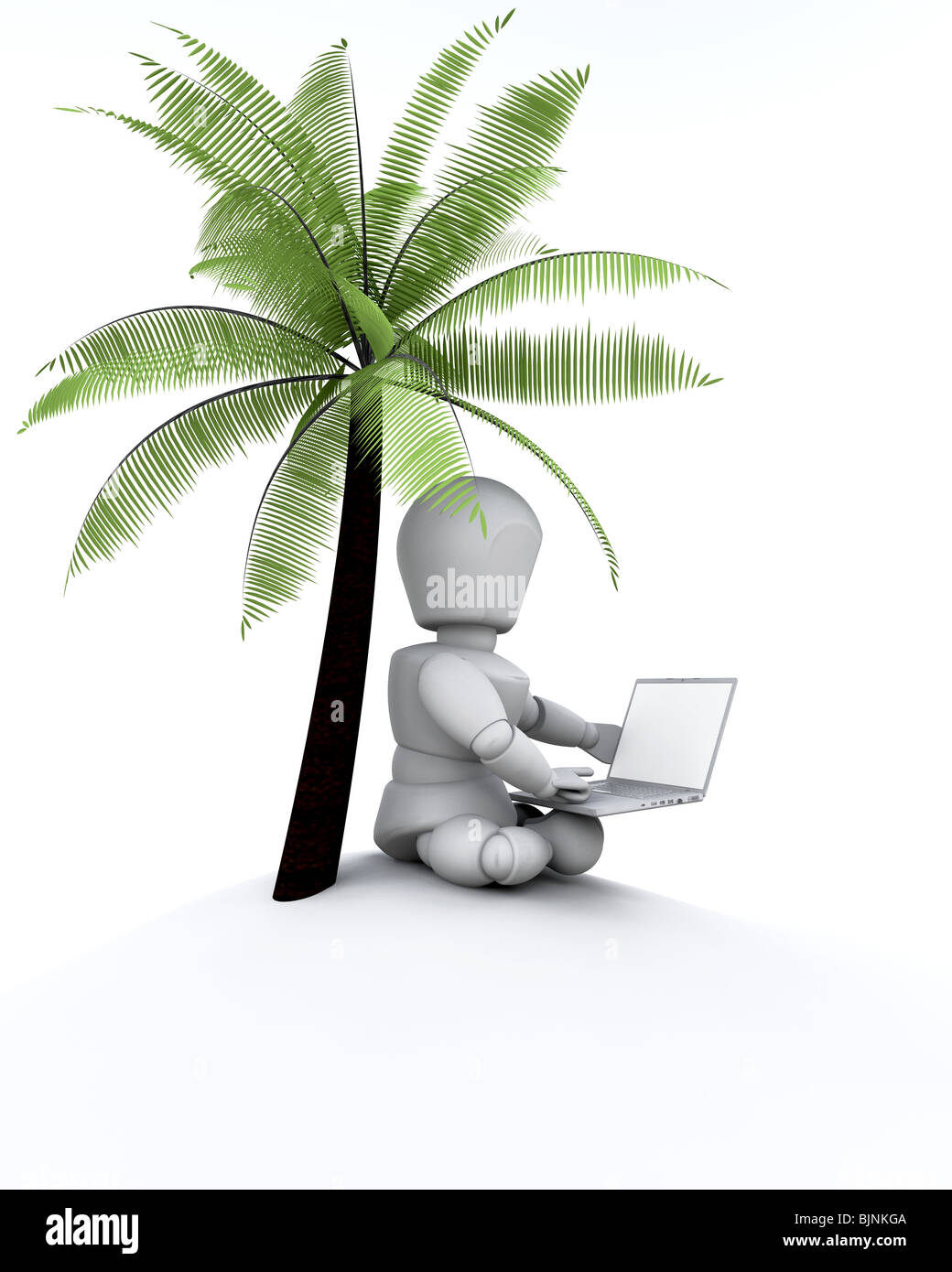 3d render depicting remote networking Stock Photo - Alamy