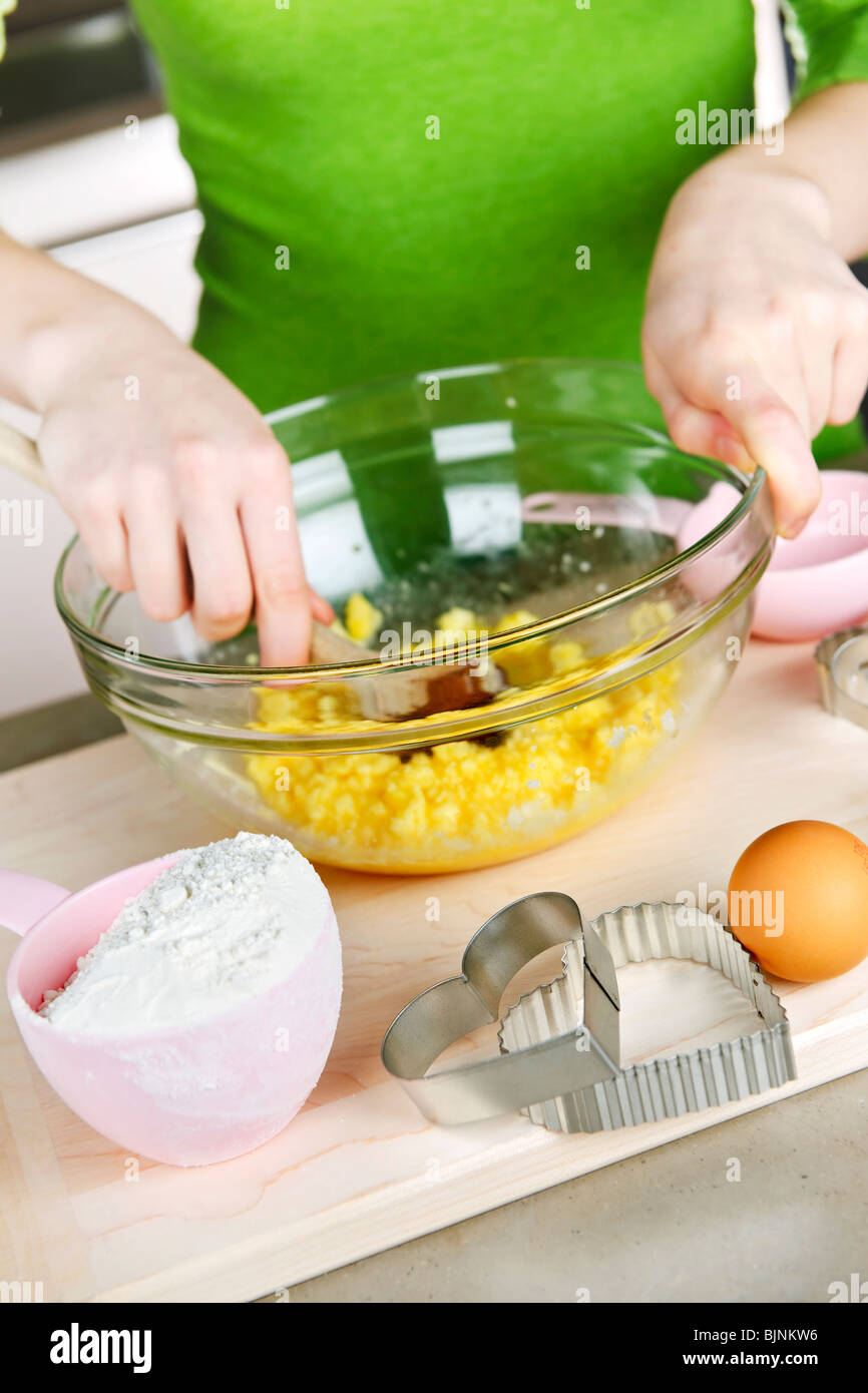 Mixing sugar cookies dough in hi-res stock photography and images - Alamy