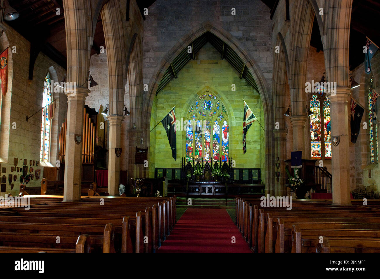Garrison Church interior, The Rocks, Sydney, Australia Stock Photo - Alamy