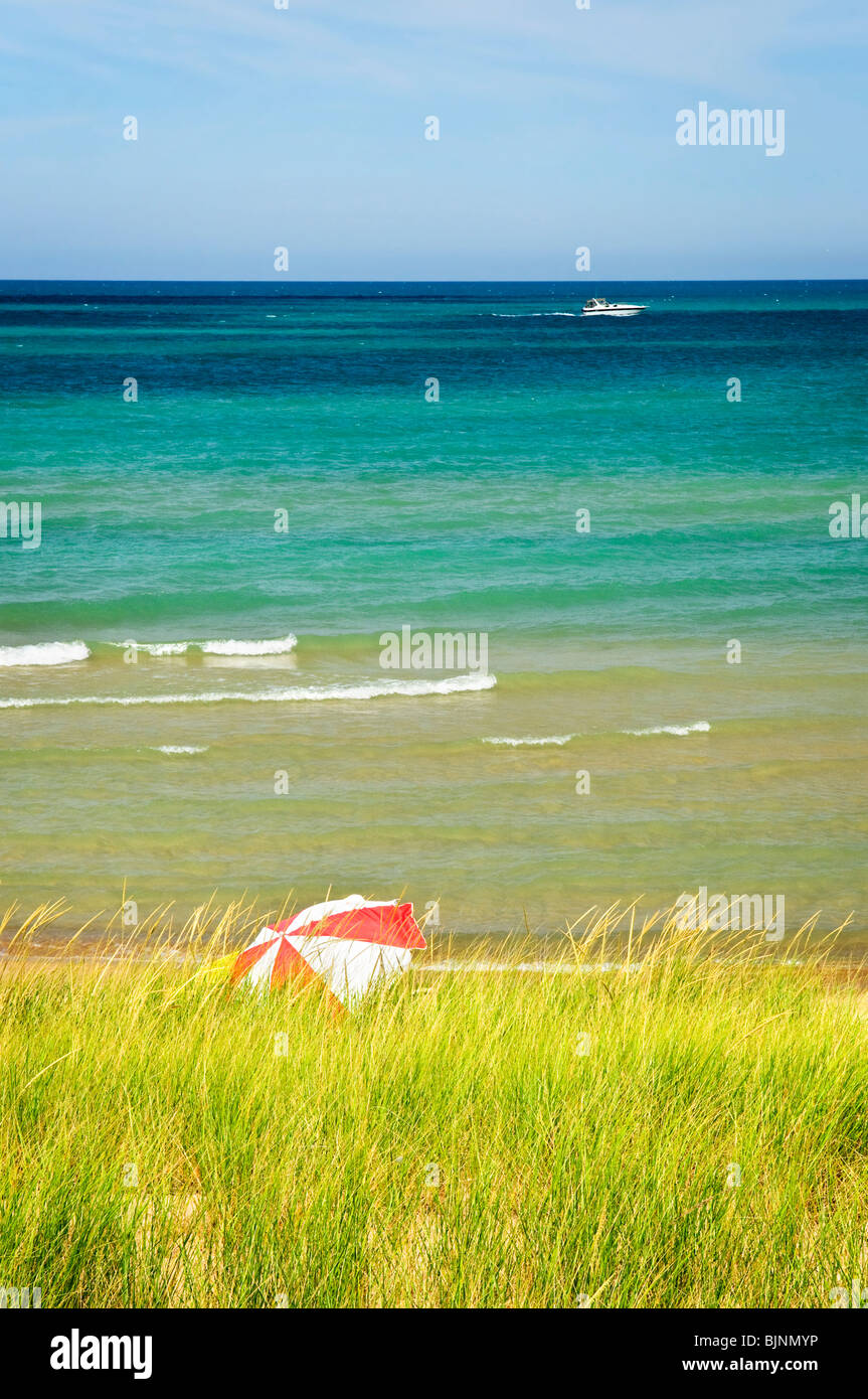 Sand dunes at beach. Pinery provincial park, Ontario Canada Stock Photo ...