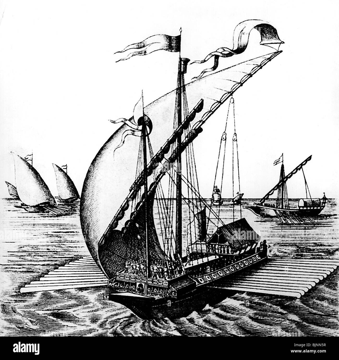 transport / transportation, navigation, galley, Venice, circa 16th ...